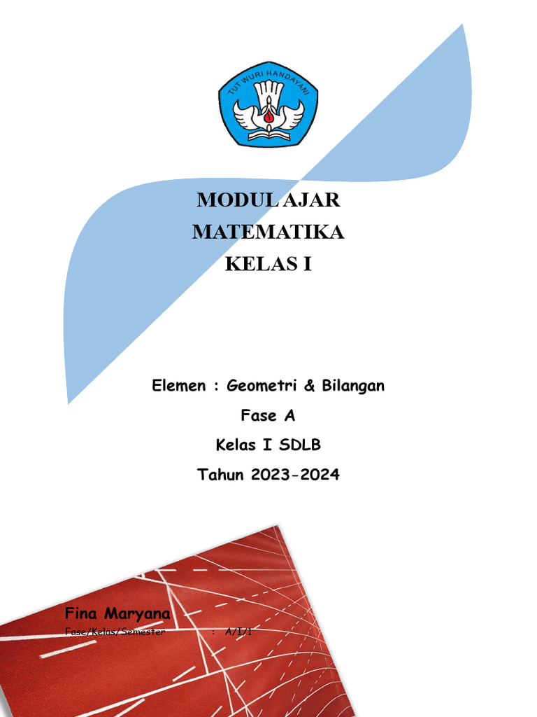 Modul Ajar Matematika Geometri Dan Bilangan | PDF