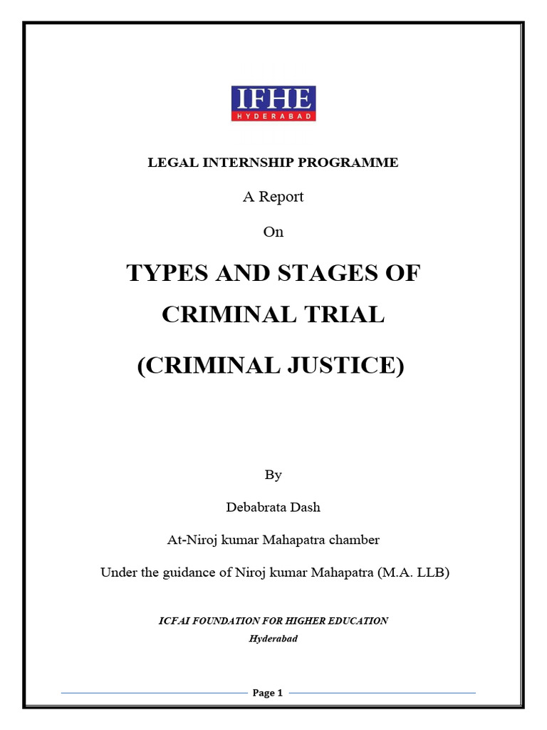 Criminal Justice | PDF