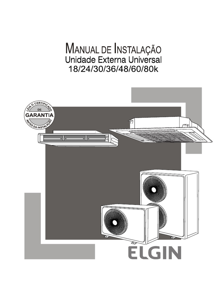 Manual de Instalacao Elgin Cassete Plus | PDF Manual de Instalacao Elgin Cassete Plus | PDF