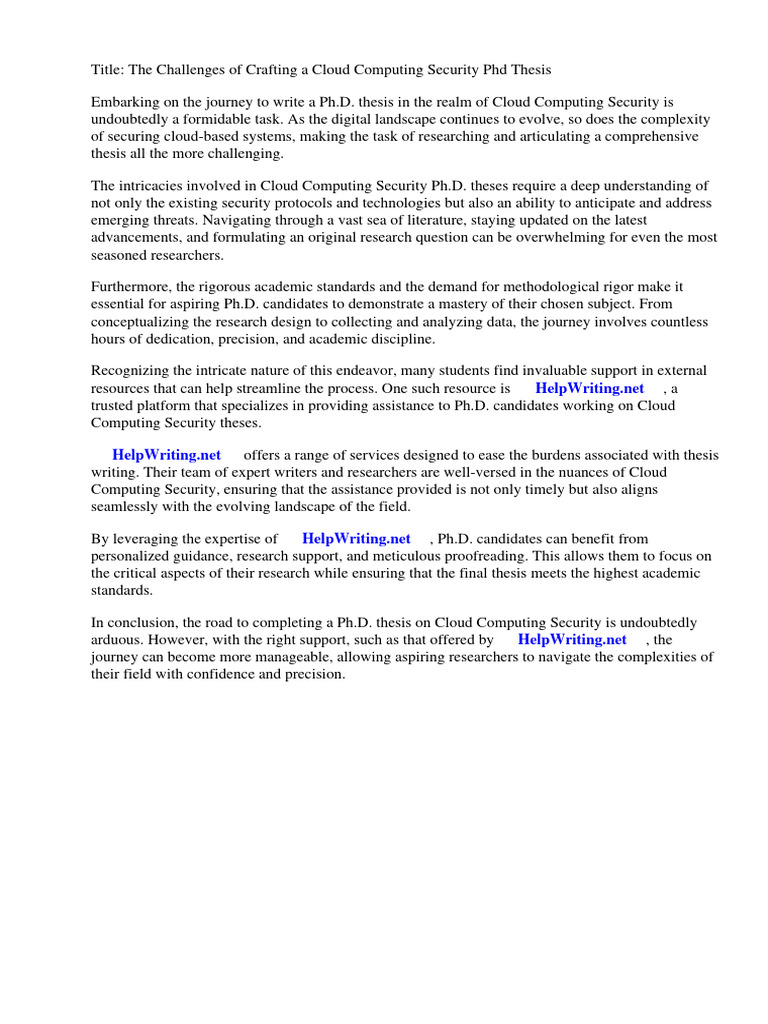 Cloud Computing Security Phd Thesis Pdf Cloud Computing Computer 0053