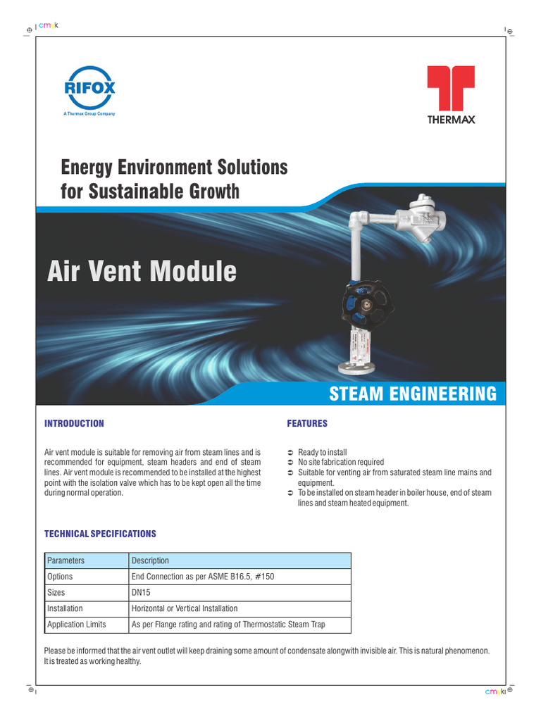 Air Vent Module-min | PDF | Steam | Valve