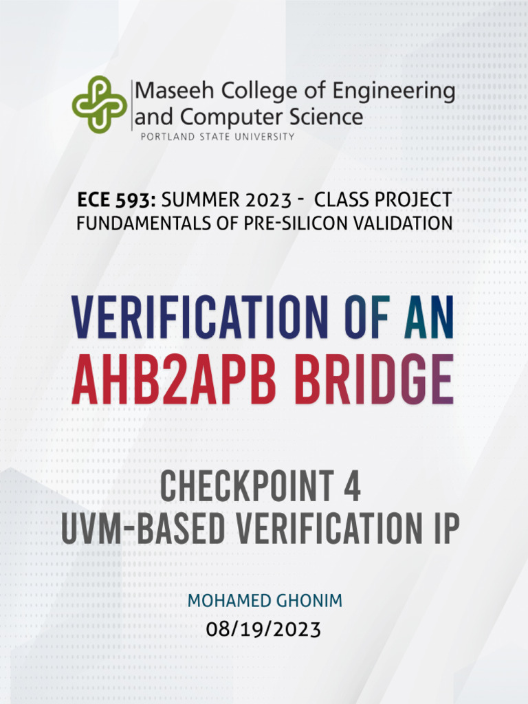 Checkpoint4 UVM Based VIP | PDF