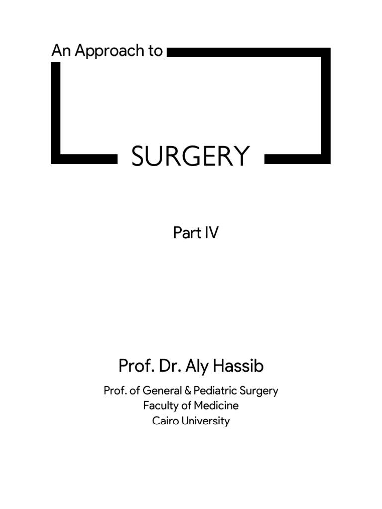 Hassib Surgery, Volume IV - PDF @AUDatabot | PDF