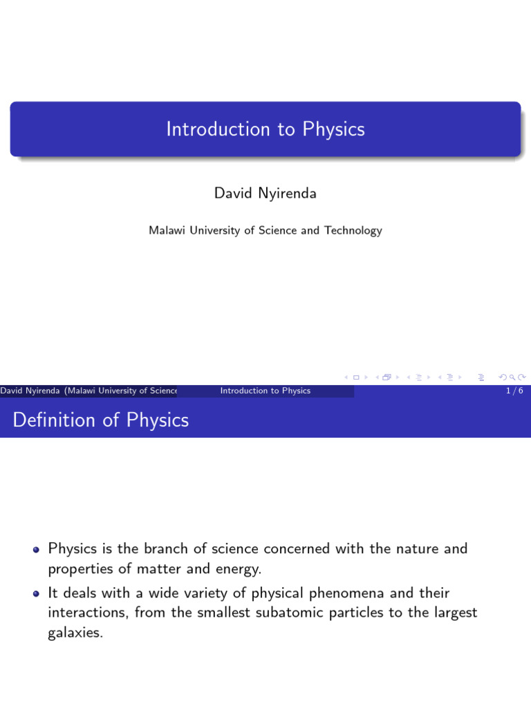 What Is Physics | PDF | Physics | Theoretical Physics