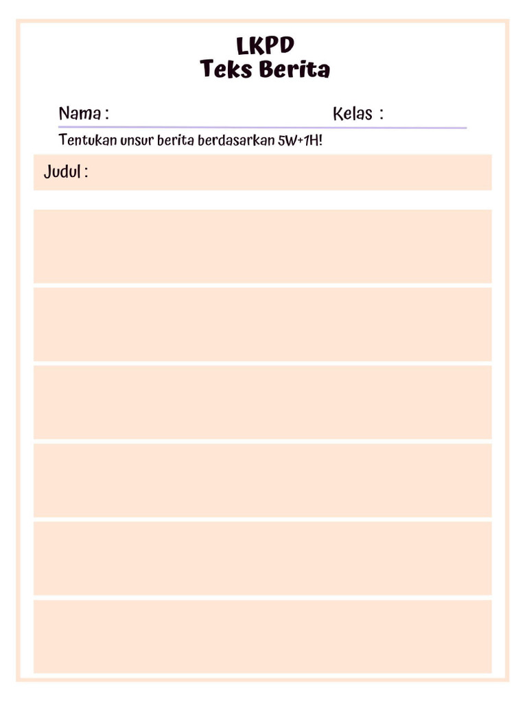 LKPD Teks Berita | PDF