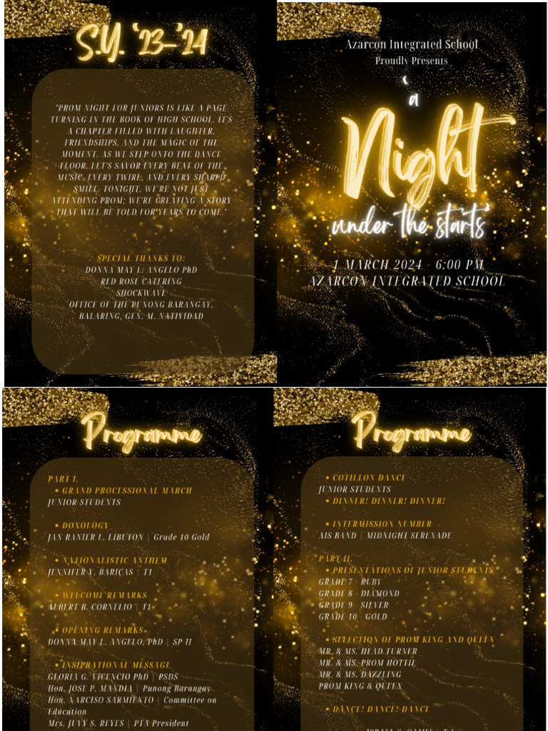 Program Juniors Night | PDF