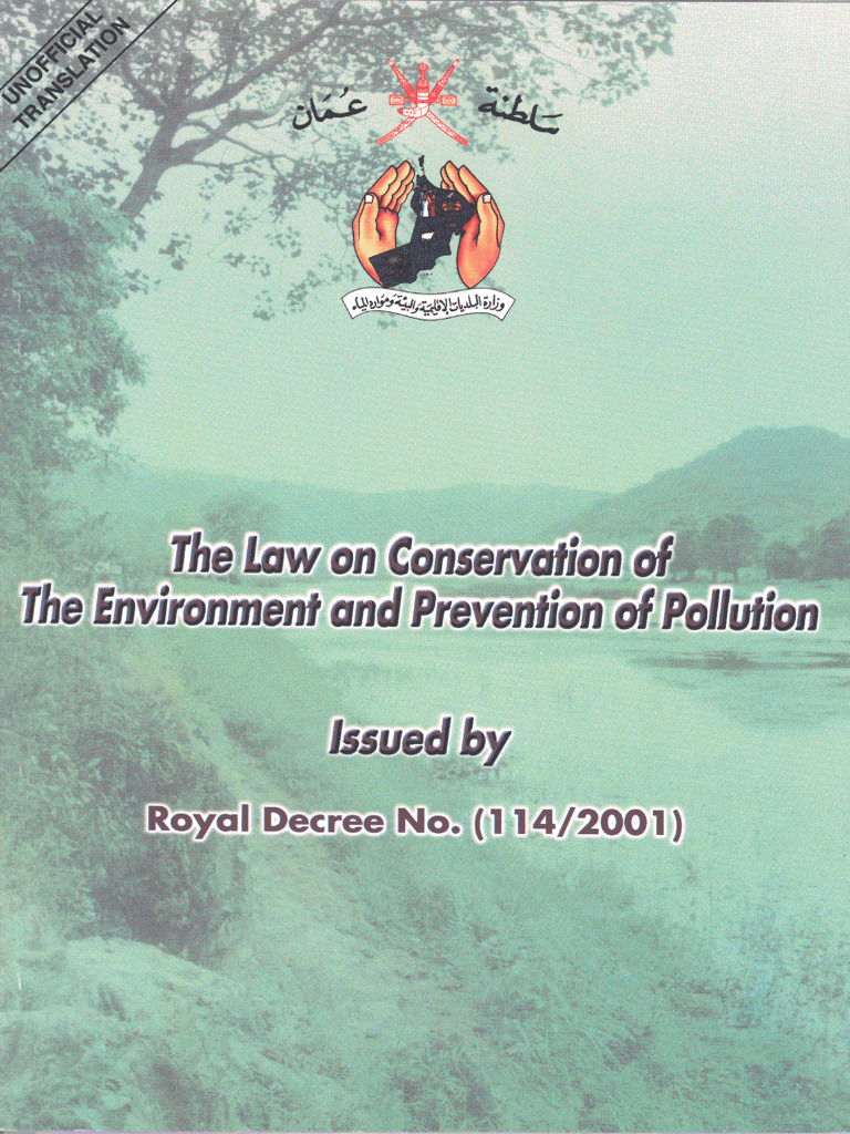 RD 114-2001-Law On Conservation of The Environment and Prevention of ...