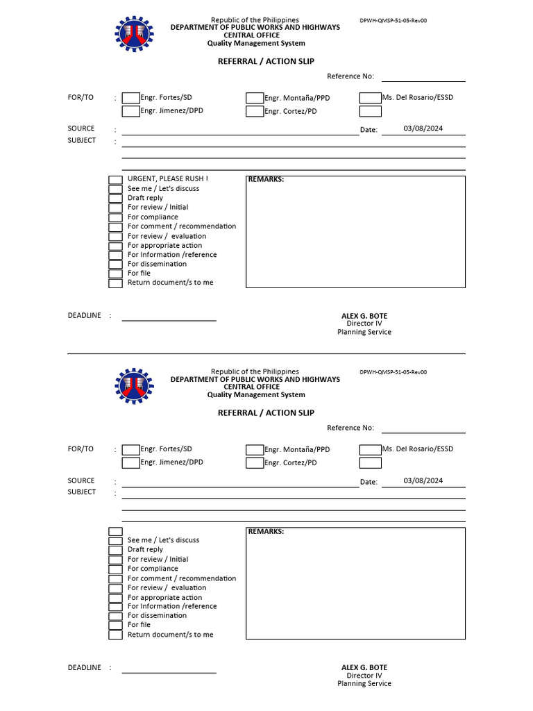 Action Slip - Updated | PDF