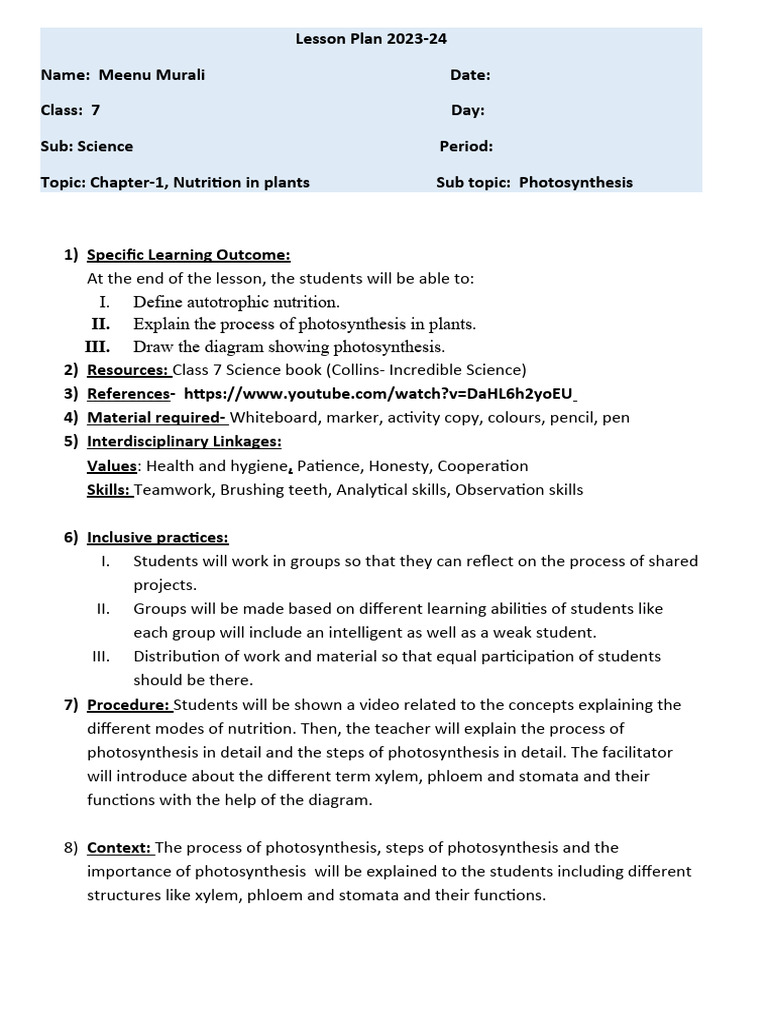 Class 7 CH-1 | PDF | Learning | Cognition