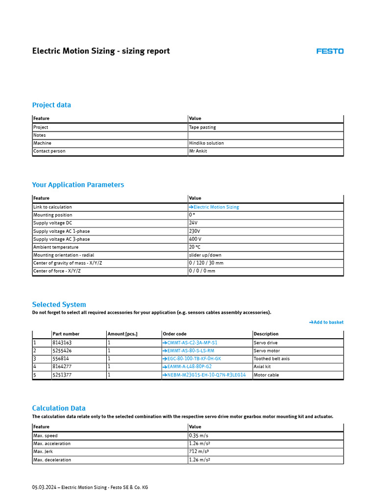 2024-03-05 - Sizing Report | PDF | Technology & Engineering
