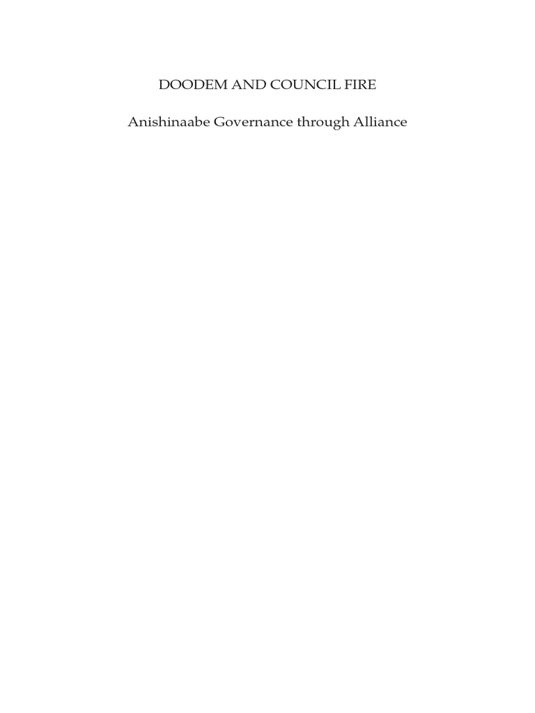 Doodem And-Council Fire | PDF | Ojibwe | Great Lakes Region (U.S.)