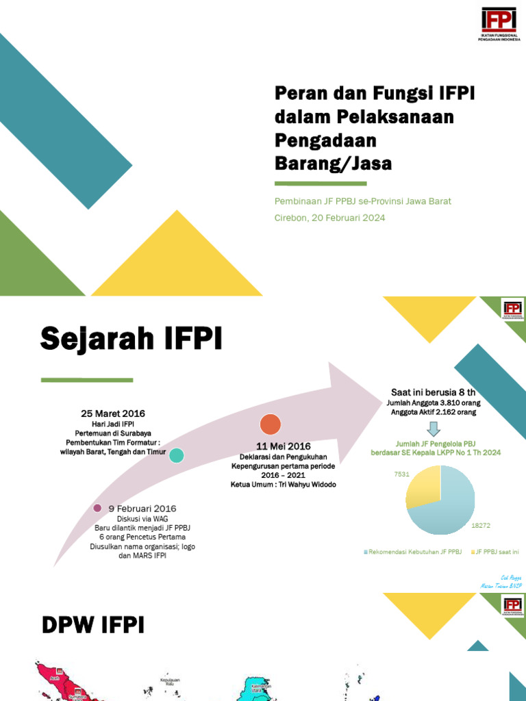 Peran Dan Fungsi IFPI Dalam PBJ | PDF