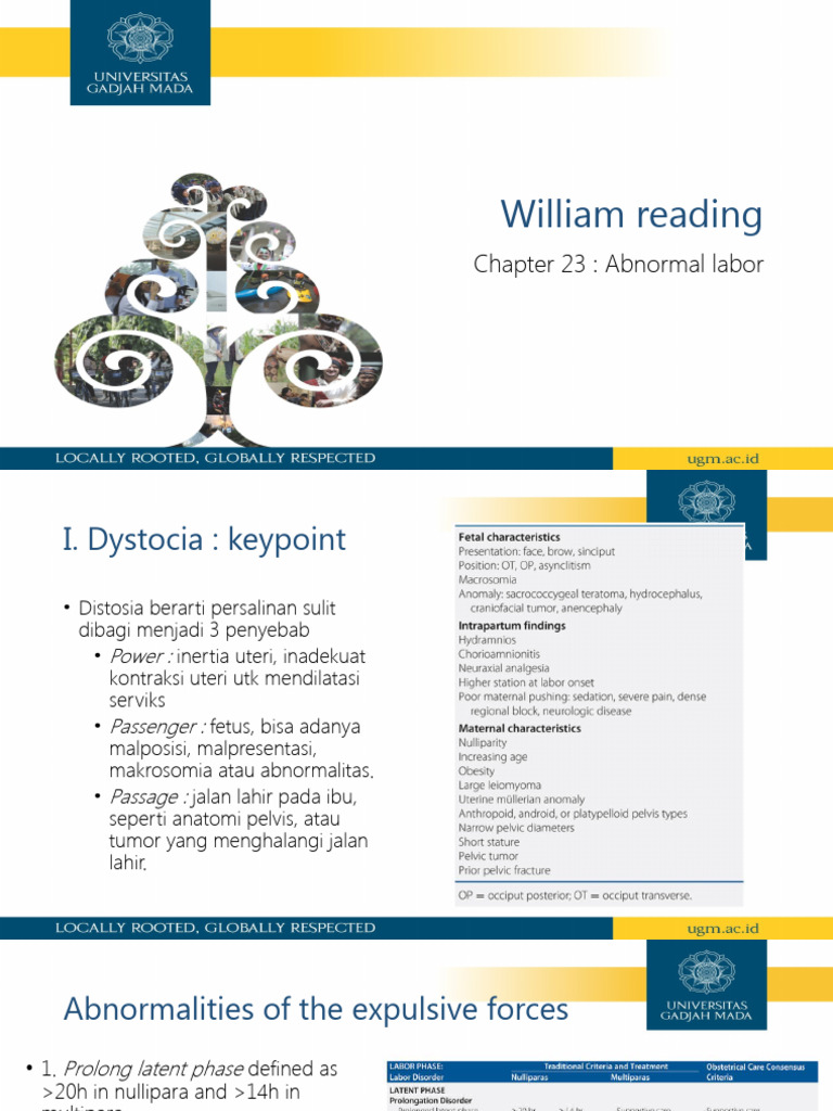 William Reading Abnormal Labor | PDF | Childbirth | Obstetrics
