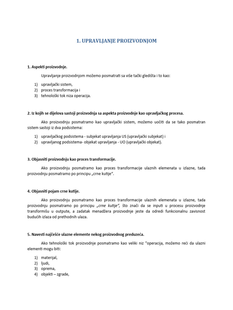 proizvodnja i preduzetnistvo 1,2,3 | PDF