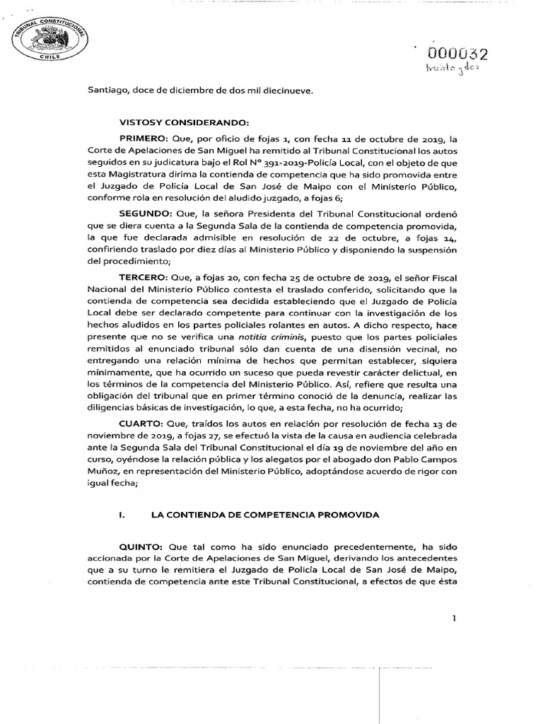 STC 7614-2019 Contienda de Competencia | PDF