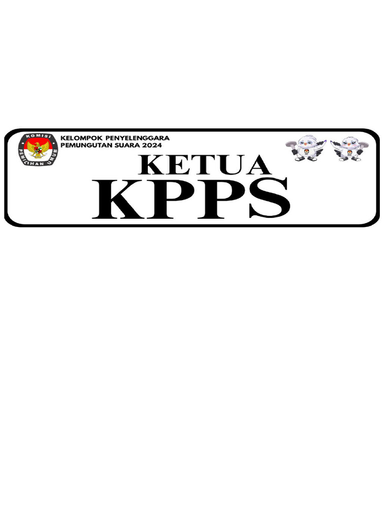 TULISAN KPPS | PDF