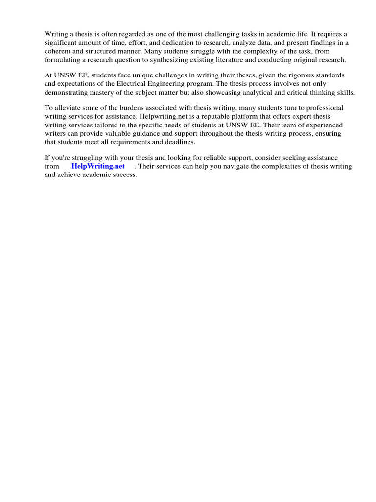 Thesis Unsw Ee | PDF | Thesis | Sampling (Statistics)