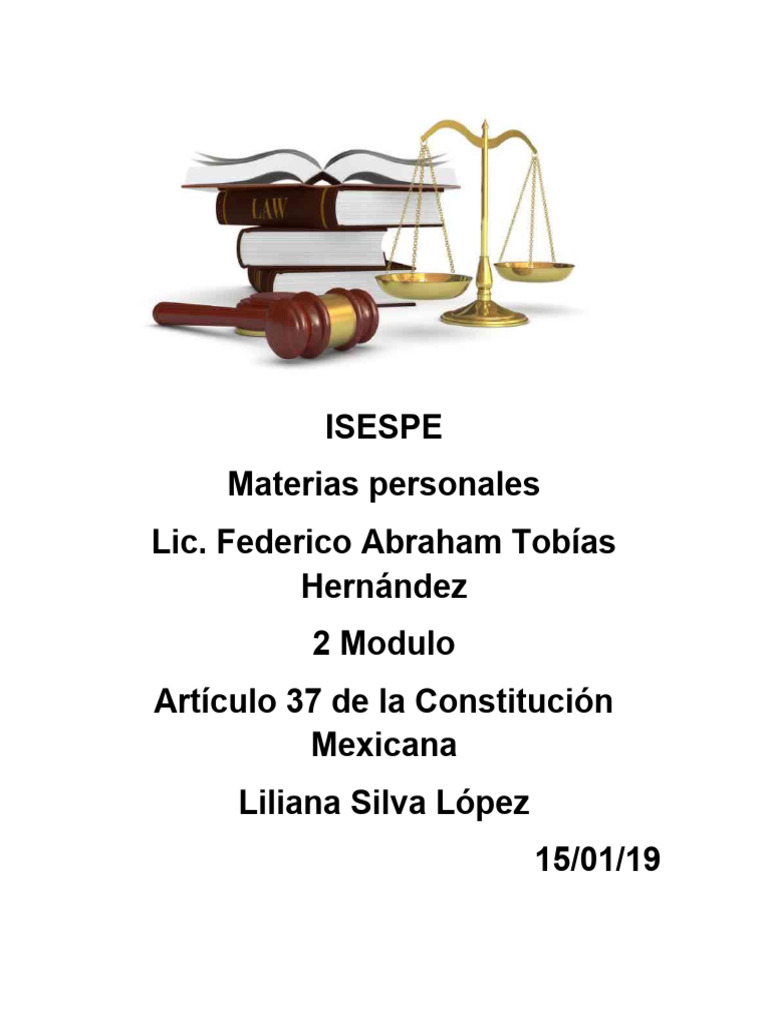 Articulo 37 | Descargar gratis PDF | Naturalización | México