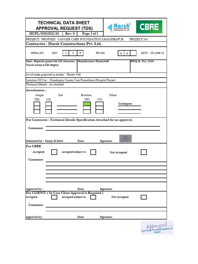 TDS 129 For Approval of Repeater Panel Wih 320 Character | PDF | Power ...