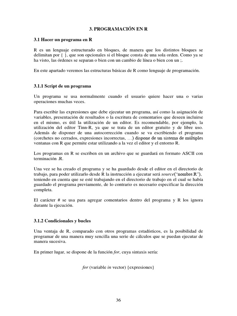 ProgramaciÃ N en R | PDF | Programa de computadora | Programación