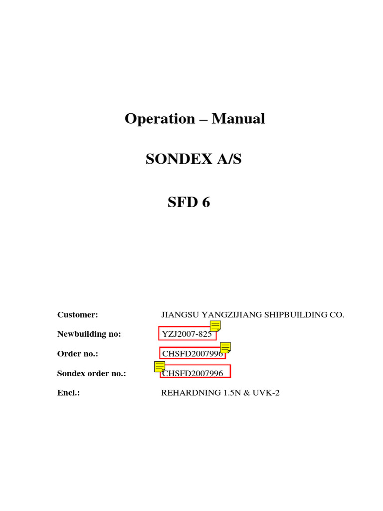 Sondex SFD6 | PDF | Hydrology | Manufactured Goods