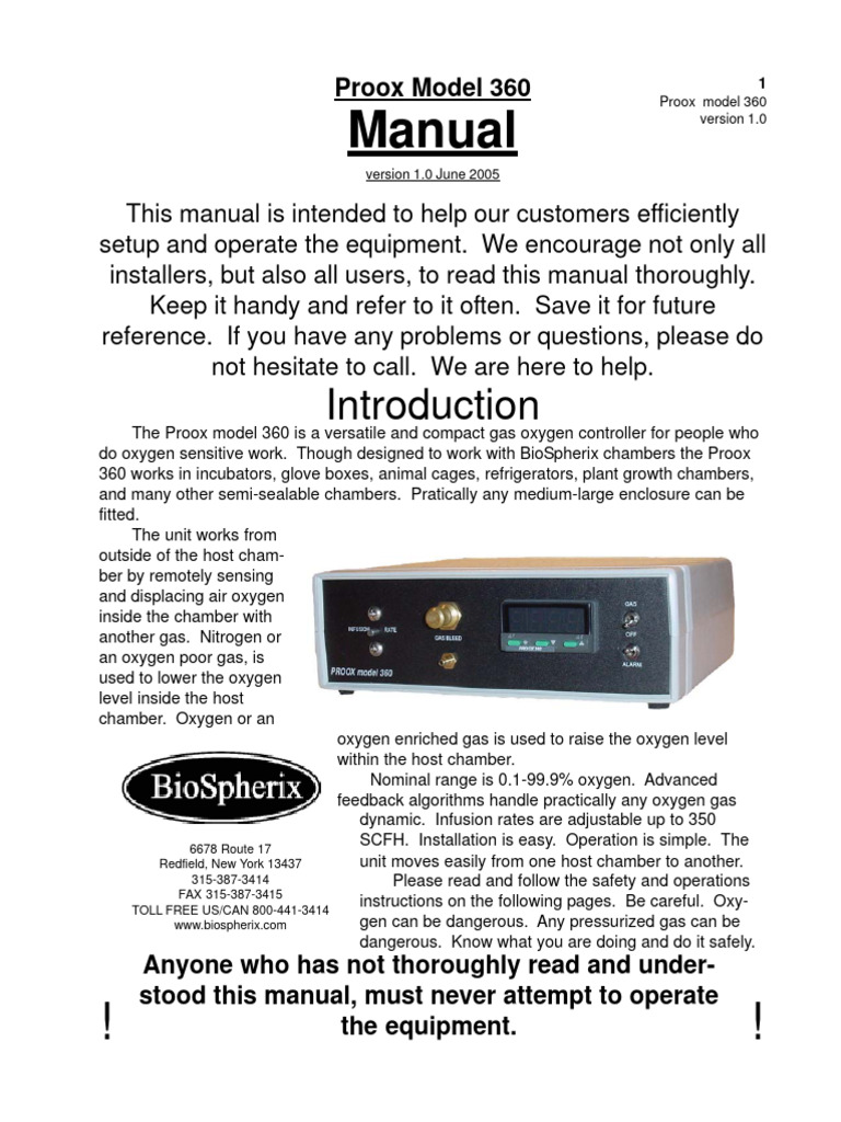 Proox 360 | PDF | Manufactured Goods | Gases
