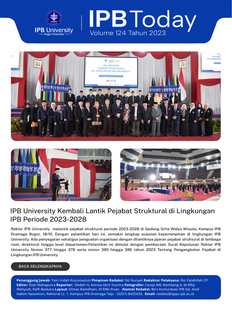 IPB Today 2023 - Edisi 124 Pelantikan 2023 | PDF IPB Today 2023 - Edisi 124 Pelantikan 2023 | PDF