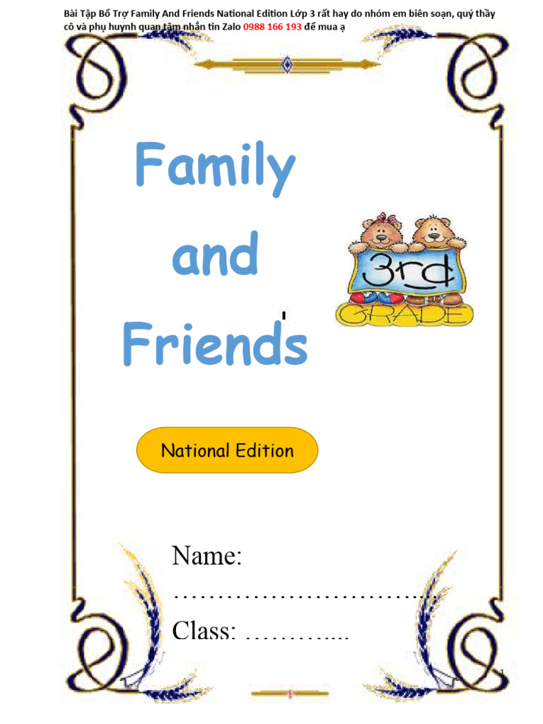 Bai Tap Bo Tro Family and Friends National Edition | PDF