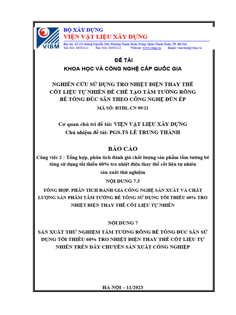 Báo Cáo CV2-ND 7.3 | PDF