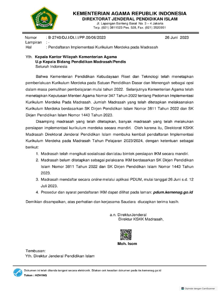 Pendaftaran IKM 2023-2024 - Tte | PDF