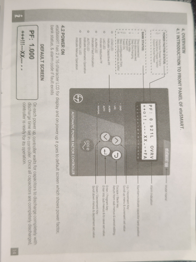 L&T APFCR Etasmart 8R Setting | PDF