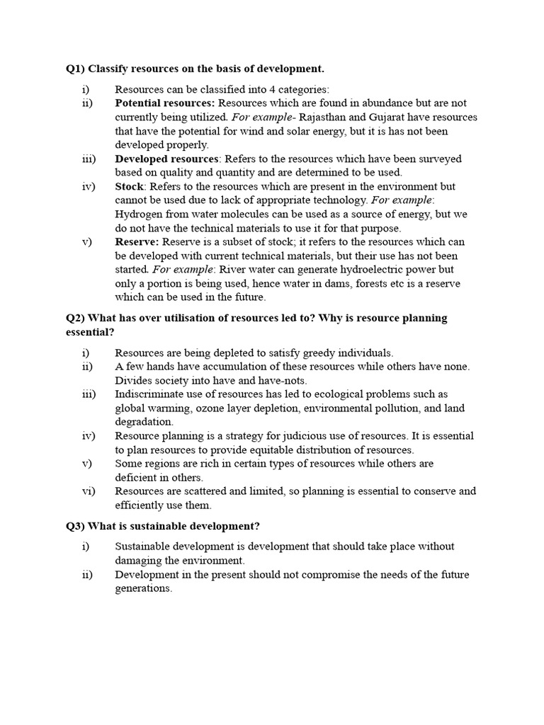Resources and Development Notes | PDF | Soil | Erosion