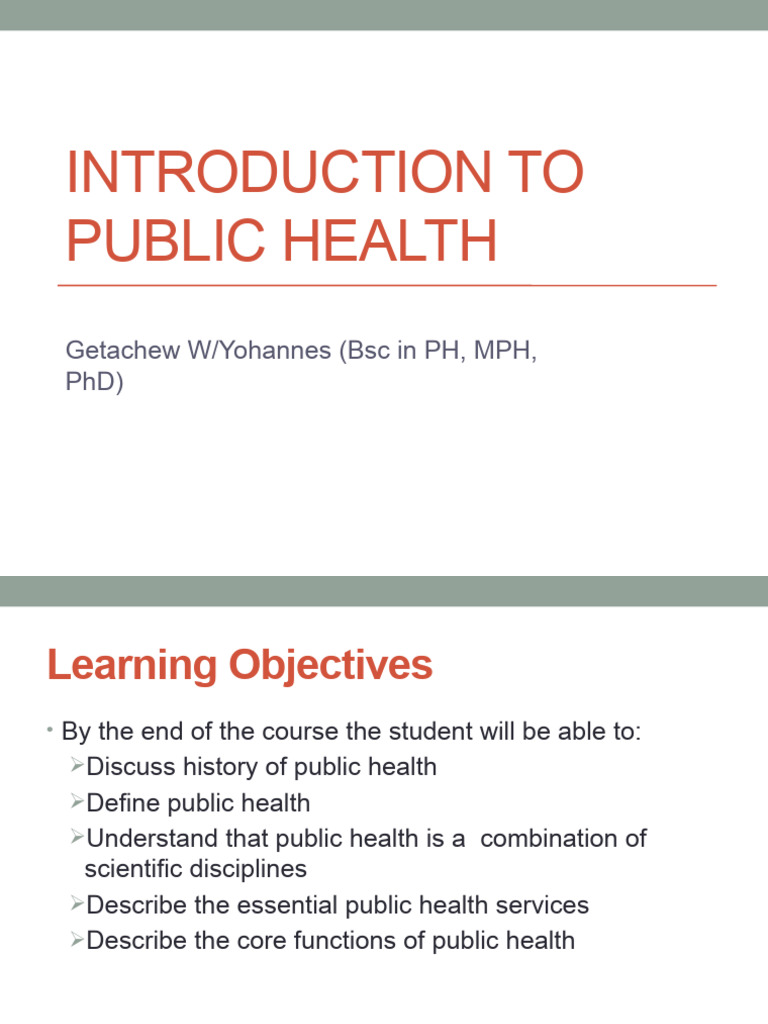 MPH Lecture | PDF