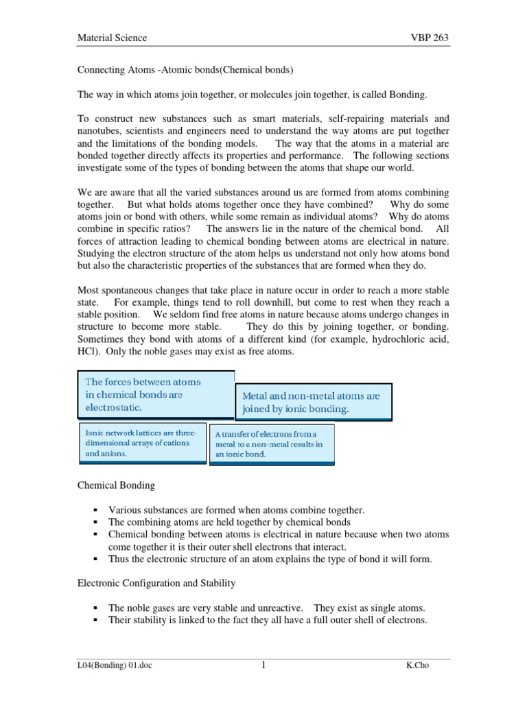 L04 (Bonding) 01 | PDF