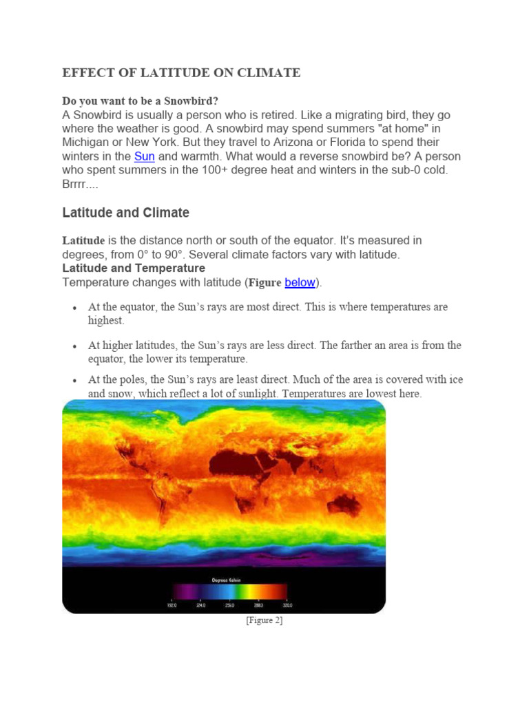 Latitude's Role in Climate Variation | PDF | Latitude | Equator
