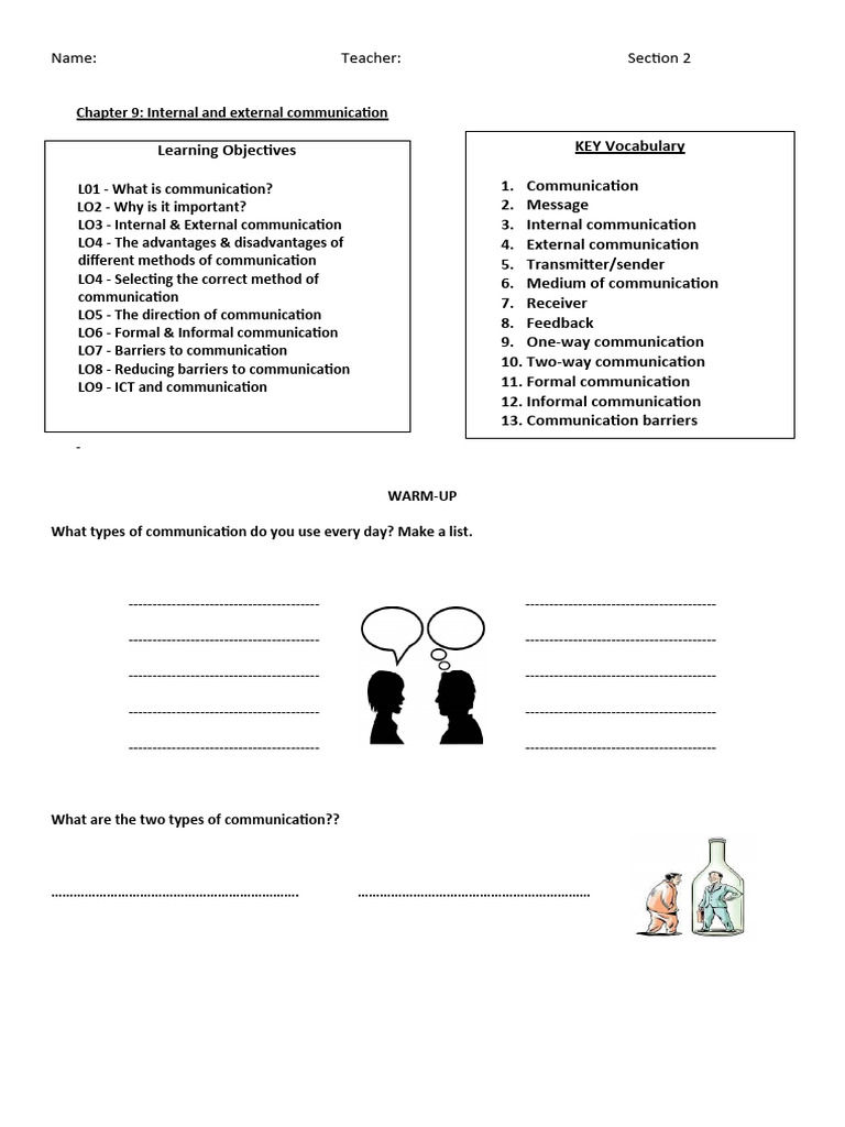 Unit 9 Communication | Download Free PDF | Communication | Human ...
