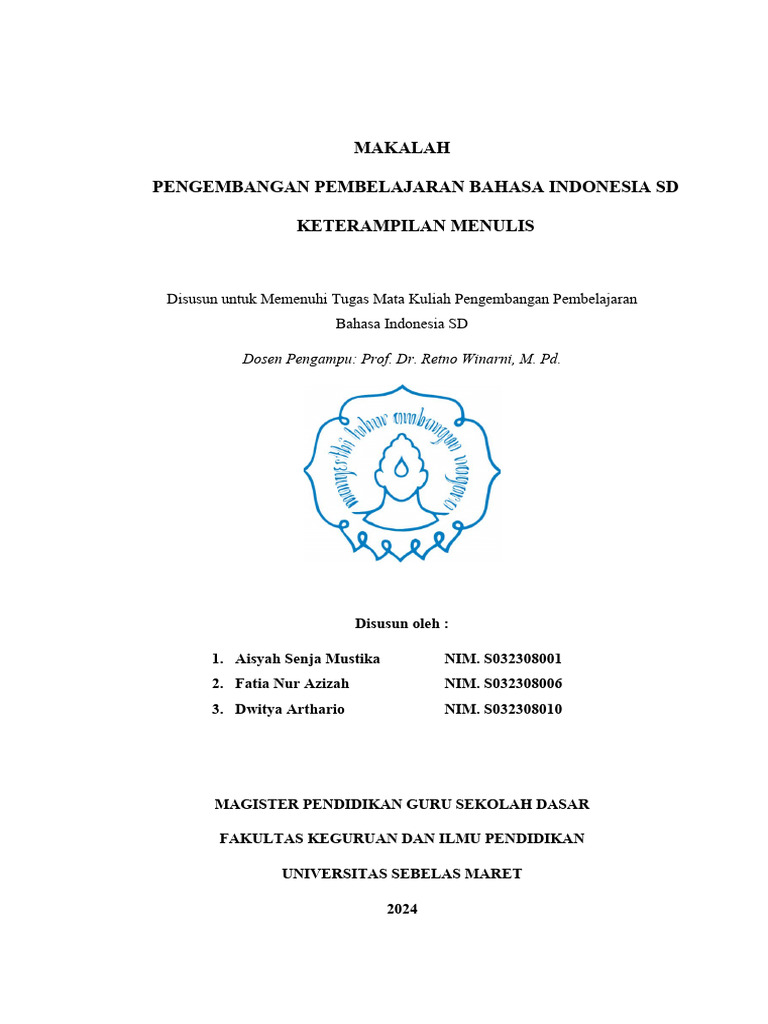 Makalah Keterampilan Menulis Kel 4 | PDF