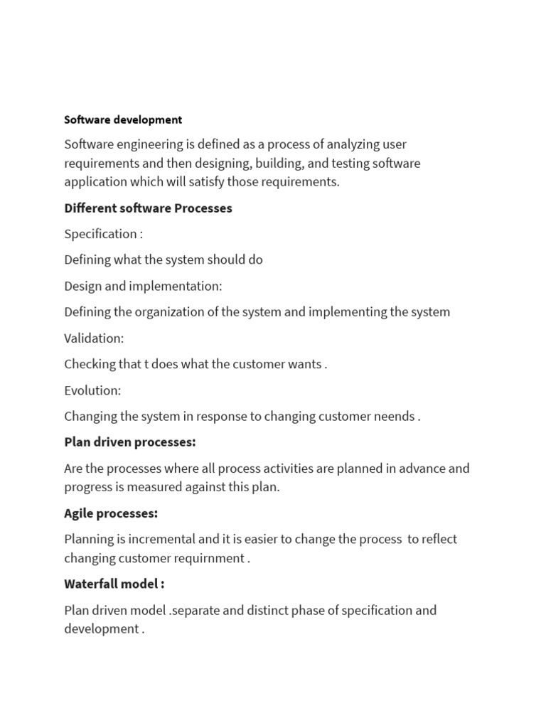 Software Development Pdf Software Development Process Software Testing