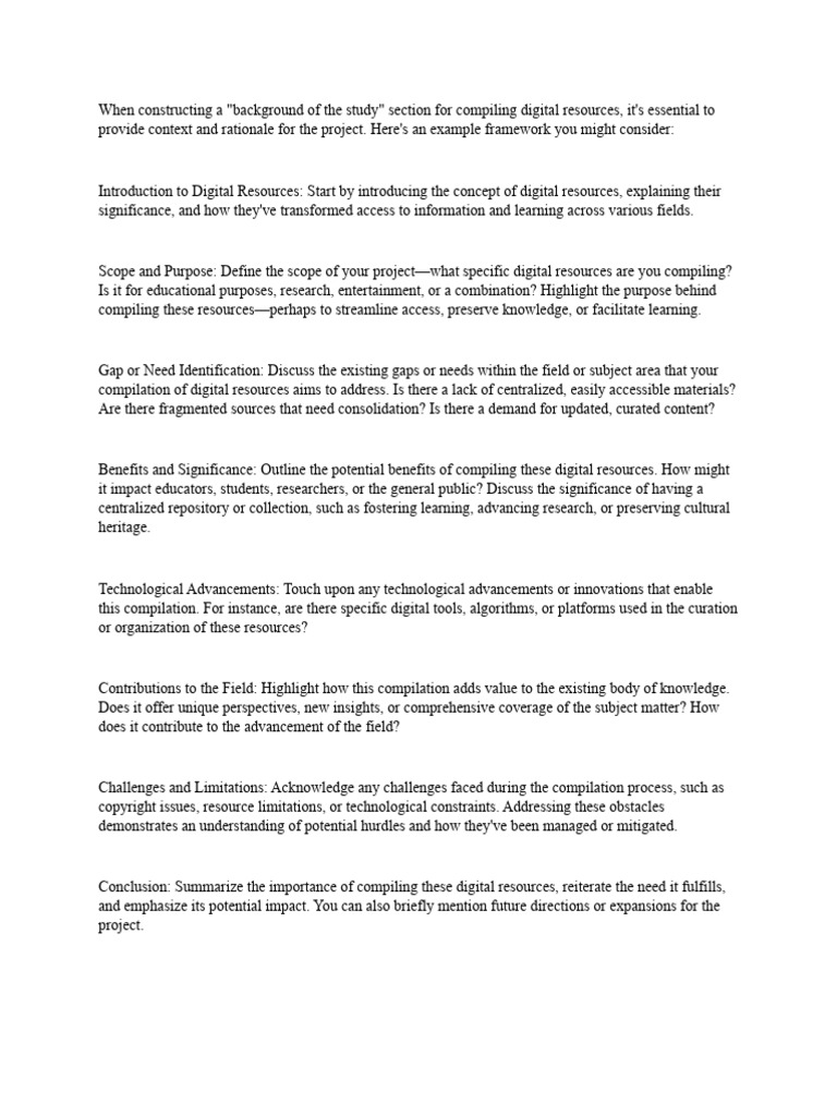 Compiling Digital Resources | PDF