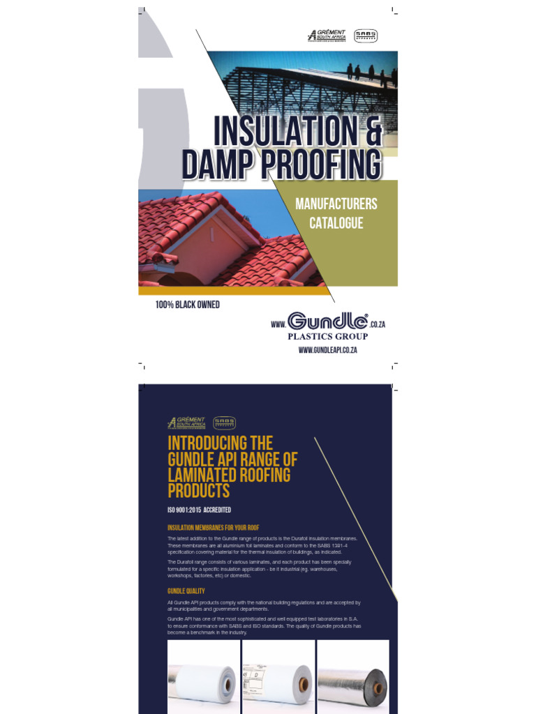 Gundle Insulation Brochure | PDF | Aluminium Foil | Thermal Insulation