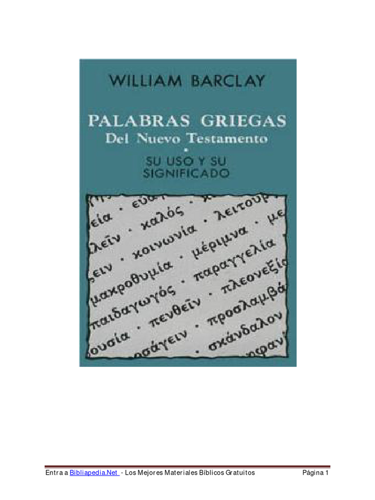 Palabras del NT: Significado y Contexto | PDF | Amor | Vida eterna ...