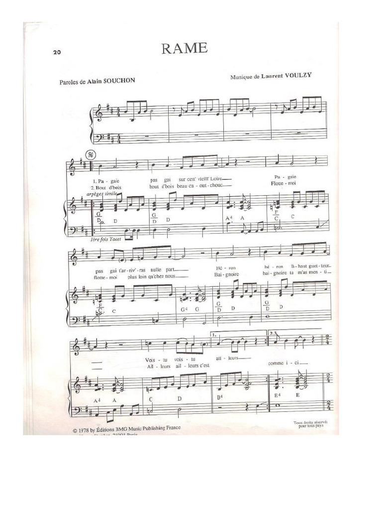 Alain Souchon - Rame | PDF