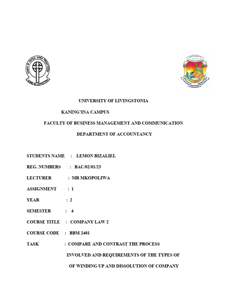 Cover Page | Download Free PDF | Liquidation | Debt