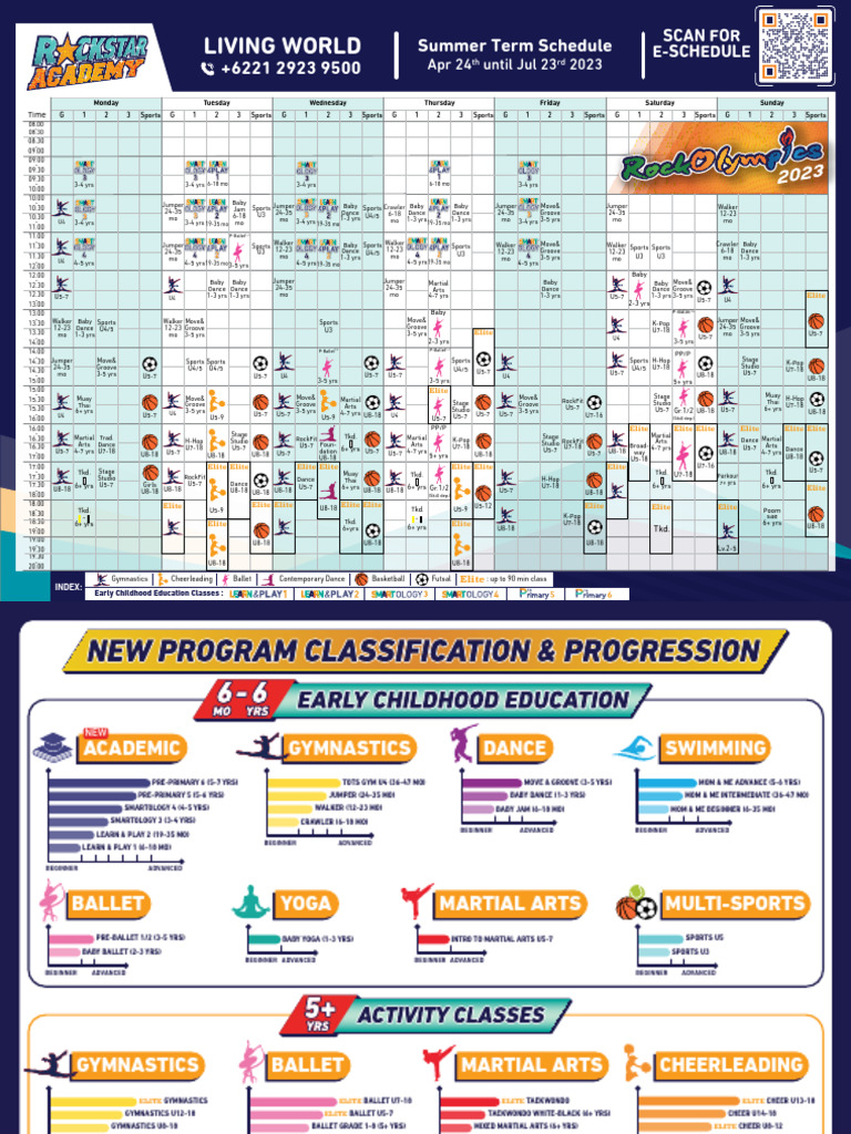 LW Schedule Summer Term 20231 | PDF | Athletic Sports | Entertainment