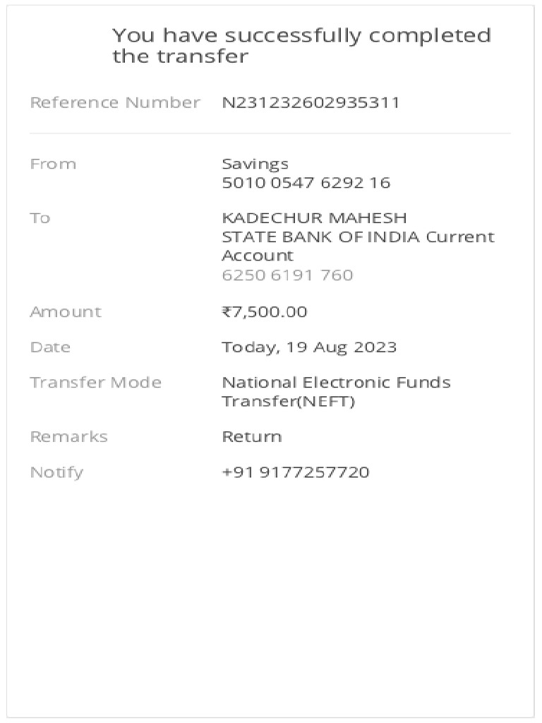 Money-Transfer 19082023 | PDF