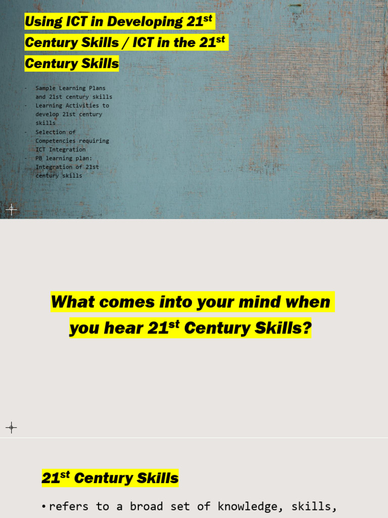 Using ICT in Developing 21st Century Skills | PDF | Project Based Learning | Educational Technology