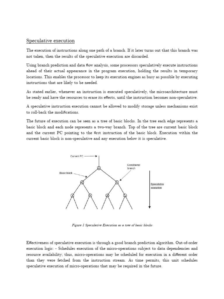 Speculative Vs Predictive Execution | PDF