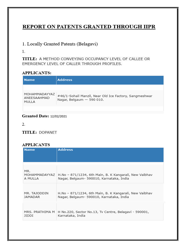 Rm-Patent Report | PDF