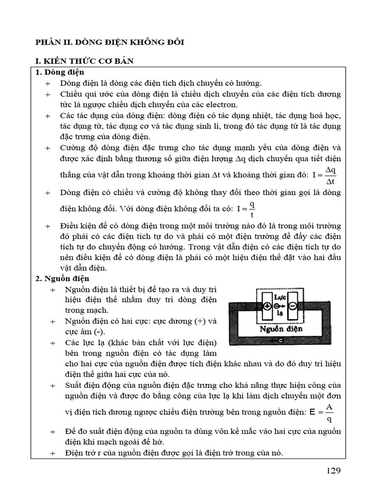 Chuyen de Nang Cao Dong Dien Khong Doi Vat Li 11 | PDF