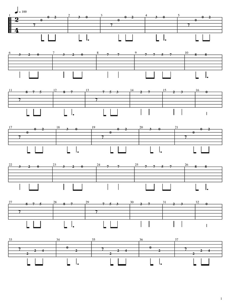 The Easiest Guitar Tabs - Bella Ciao | PDF